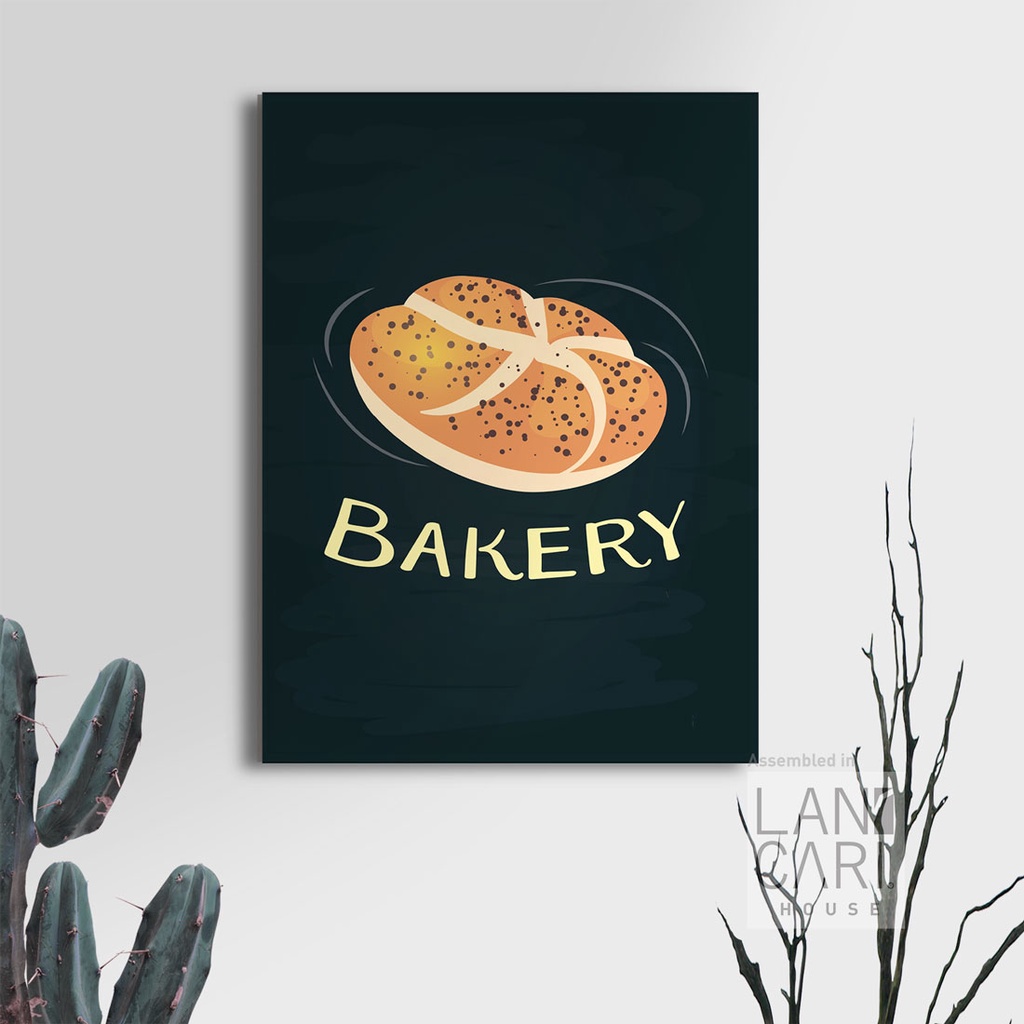 Jual Dekorasi Bakery Bread Roti Bakes Baked Frameless Vintage Retro ...