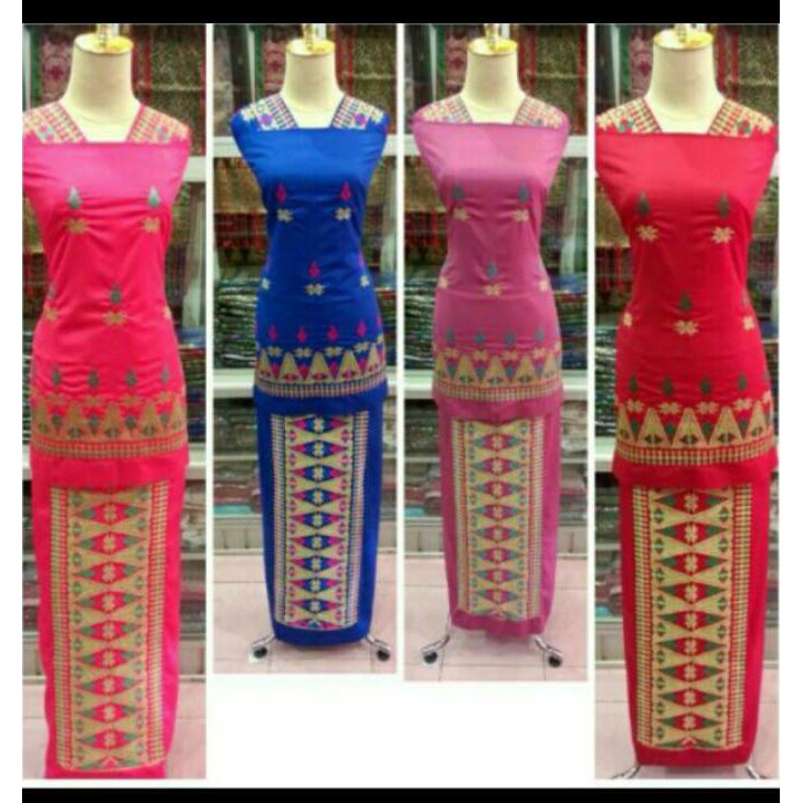Jual Bordiran Bukittinggi Baju Sulaman Motif Songket Sulaman | Shopee ...