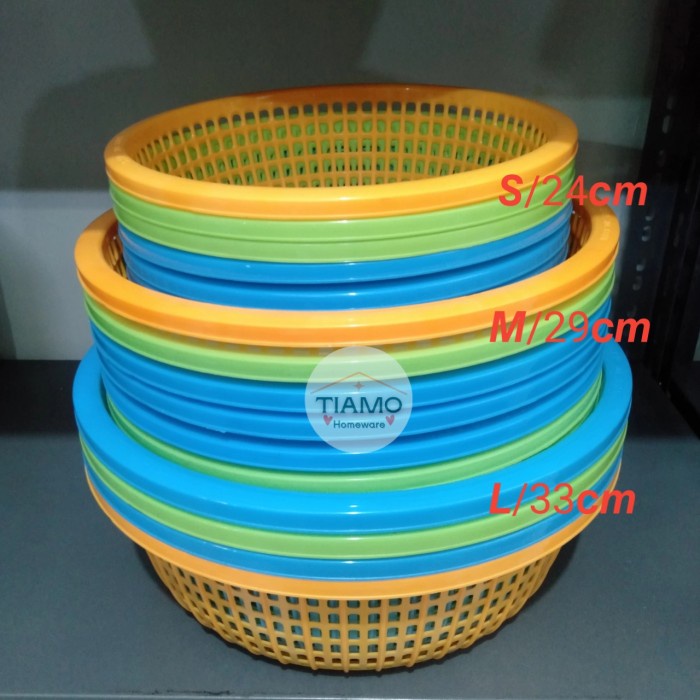Jual Bakul Shinpo M S L Bakul Bulat Baskom Lubang Saringan Air / Sayur ...