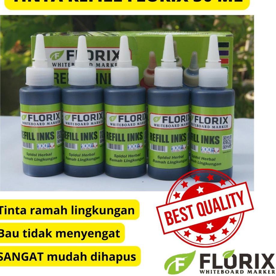 Jual SALE|SQ35|Tinta Spidol Whiteboard Florix 50 ML PER SATUAN - Tinta ...
