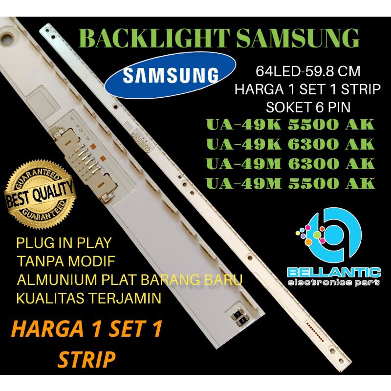 Jual BACKLIGHT TV LED SAMSUNG 49 INC PLUG IN PLAY TANPA MODIFIKASI LANGSUNG PASANG PLAT ...
