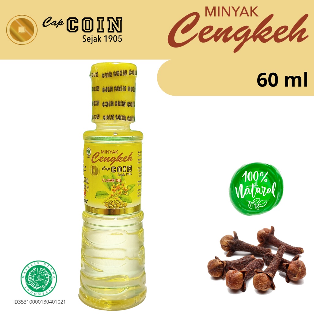 Jual Minyak Cengkeh Asli Cap Coin 60 ml | Shopee Indonesia