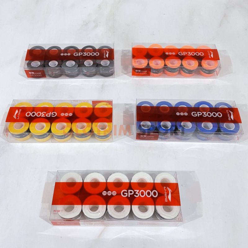 Jual Grip Karet Lining GP3000 GP 3000 Badminton Tennis Original ...