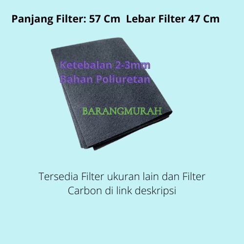 Jual saringan udara filter cooker hood carbon asap minyak uap dapur ...