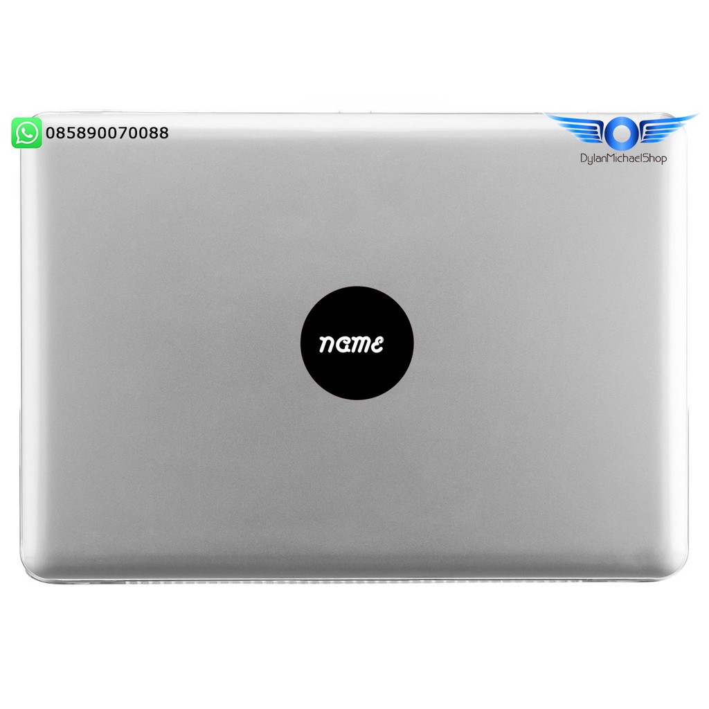 Jual EXLUSIVE Stiker Laptop Custom Name Sticker Bebas Nama logo Decal ...