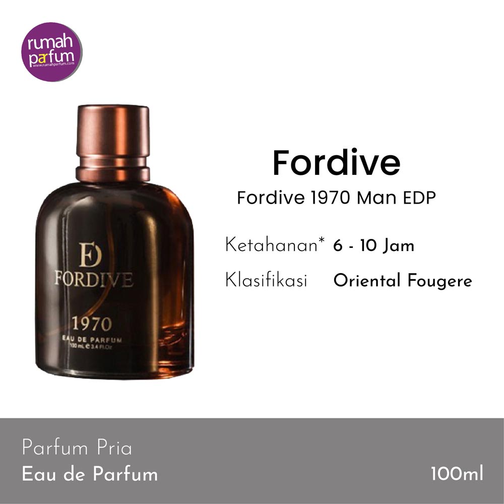 Jual Parfum Pria Fordive 1970 Man EDP (100 mL) Perfume Cowok Tahan Lama ...