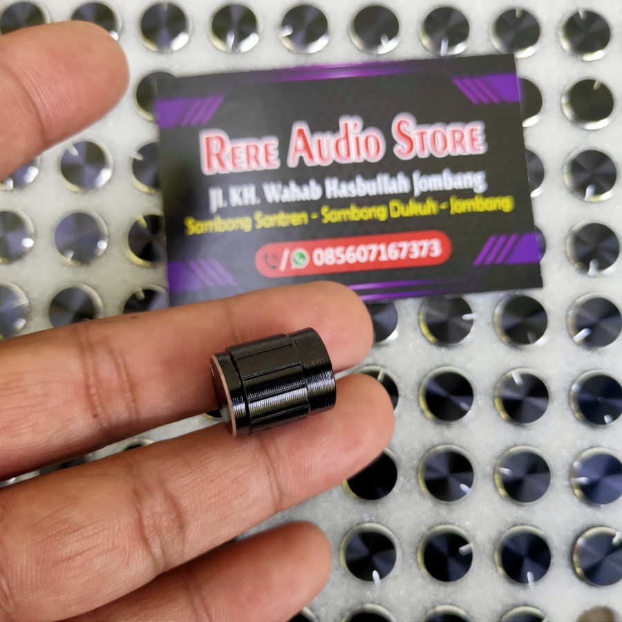 Jual Knop Potensio Almini Kenop Almunium Besi kecil 14mm | Shopee Indonesia