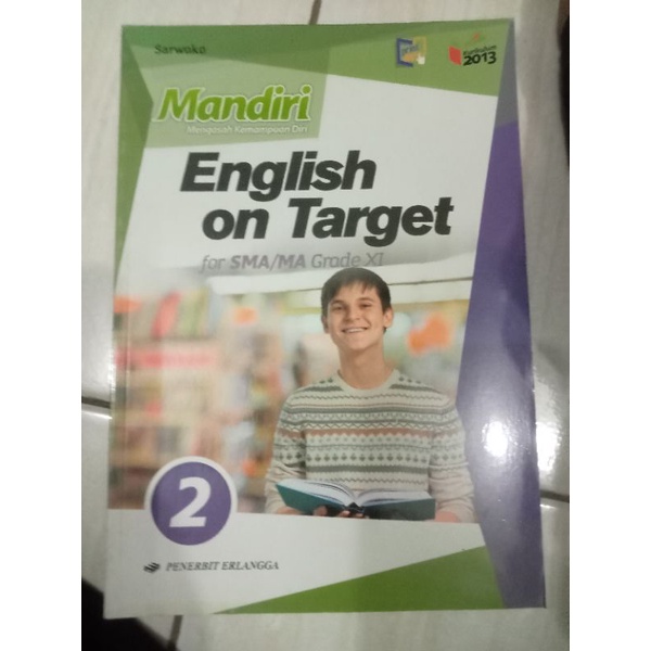 Jual buku mandiri bahasa Inggris English on target penerbit Erlangga kurikulum 2013 edisi revisi ...