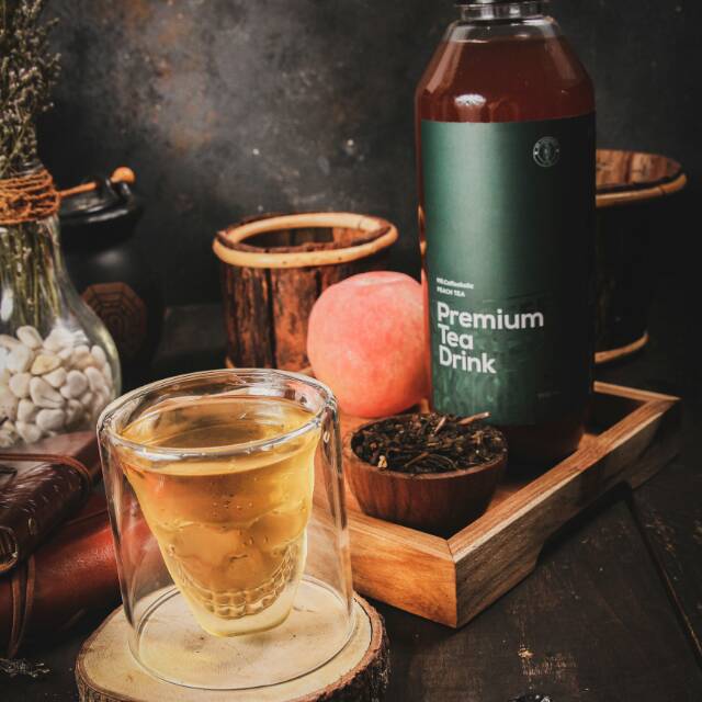 Jual Peach Tea, Teh Rasa Persik Botol 1L (Segar, Adem, Enak, Nikmat ...