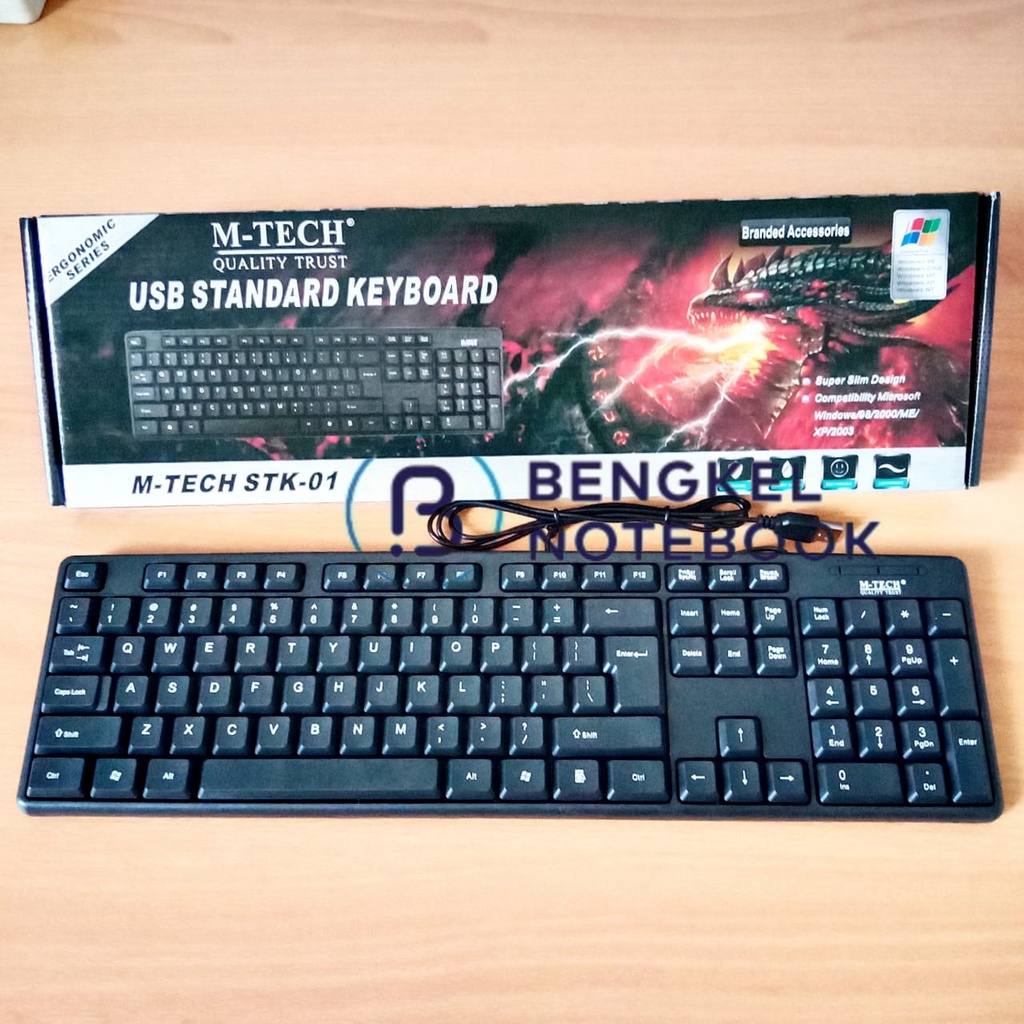 Jual Keyboard PC USB Mtech STK-01 M-Tech | Shopee Indonesia