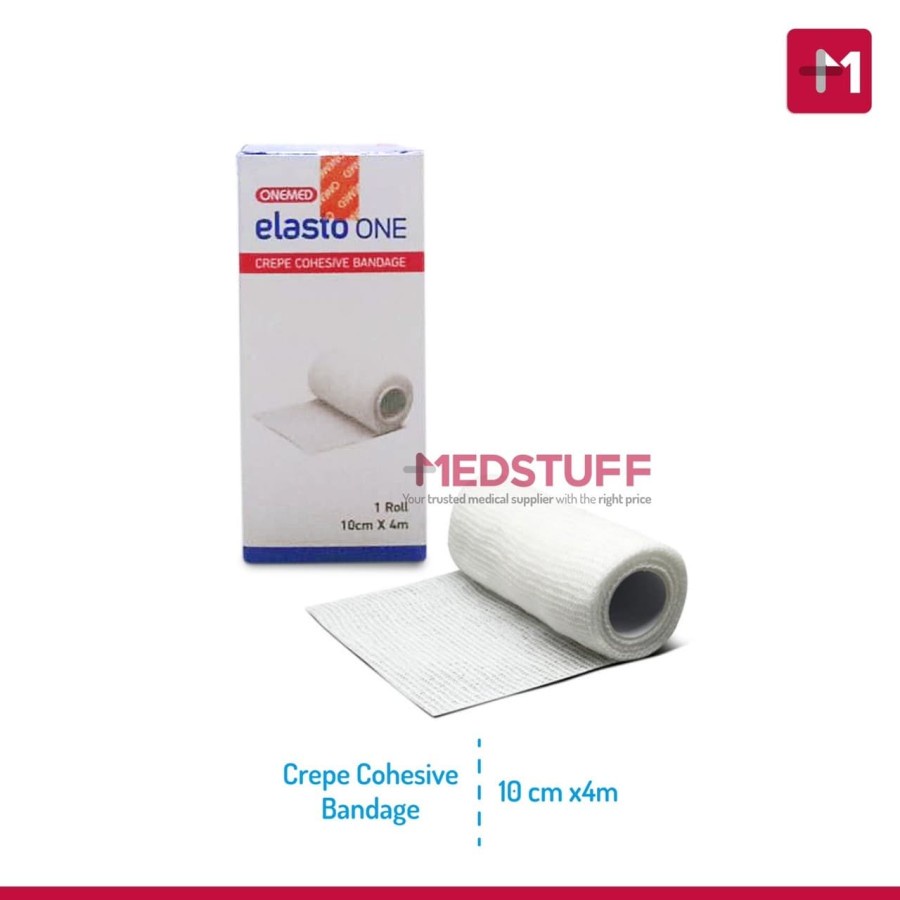 Jual Elasto One 10cm x 4m Verban Elastis Crepe Cohesive Bandage ...