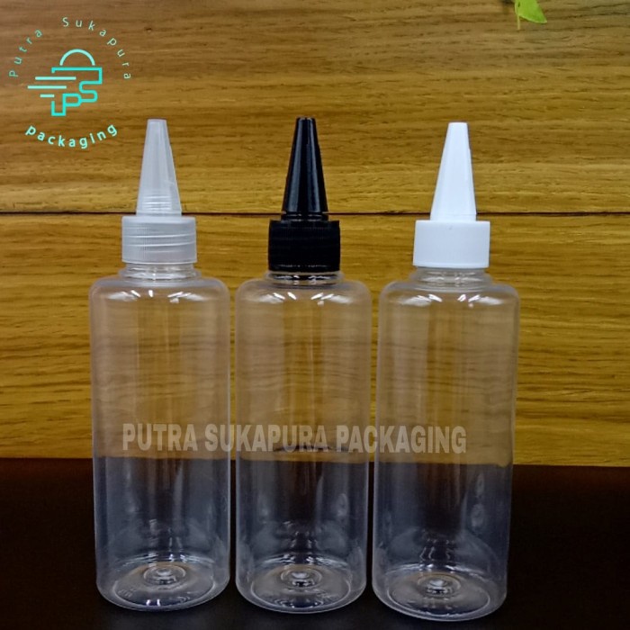 Jual Botol Kerucut 200Ml Natural Pet/Botol Tinta Tetes 200Ml Plastik ...
