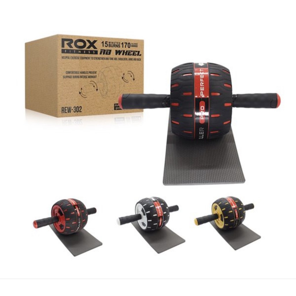 Jual Roda Fitness Gym Roller AB Wheel with Brake ROX REW-302 | Shopee ...