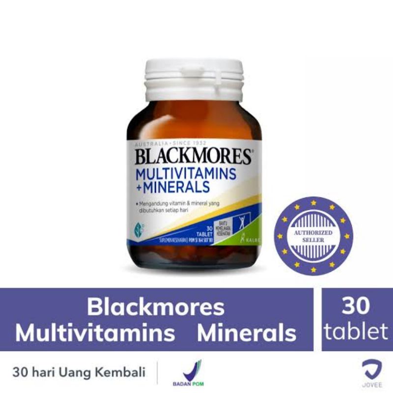 Jual Blackmores Multivitamins + Minerals 30 Tablet | Shopee Indonesia