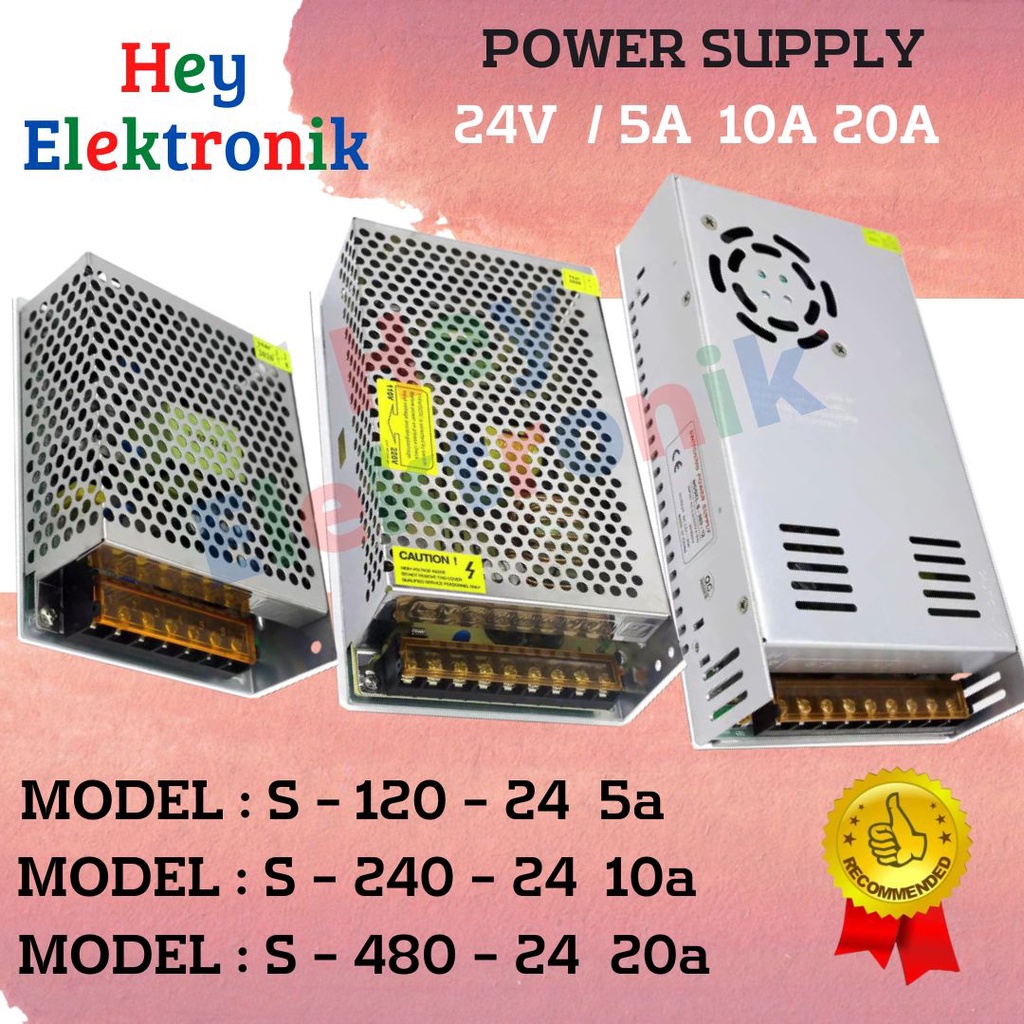 Jual Power Supply DC 24V 5A 10A 20A 30A 40A | Shopee Indonesia