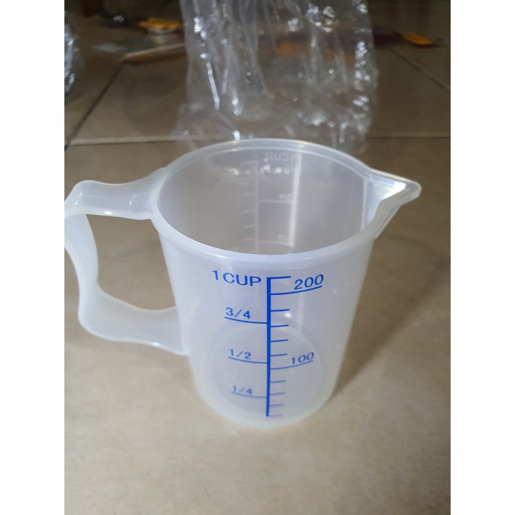 Jual Gelas Ukur Takar San Neng Plastic measuring cup 200ml | Shopee ...