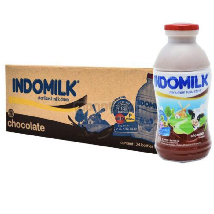 Jual Ee5F10 Susu Indomilk Rasa Chocolate Botol 190 Ml (1 Karton Isi 24 Botol) 6Gddv | Shopee ...