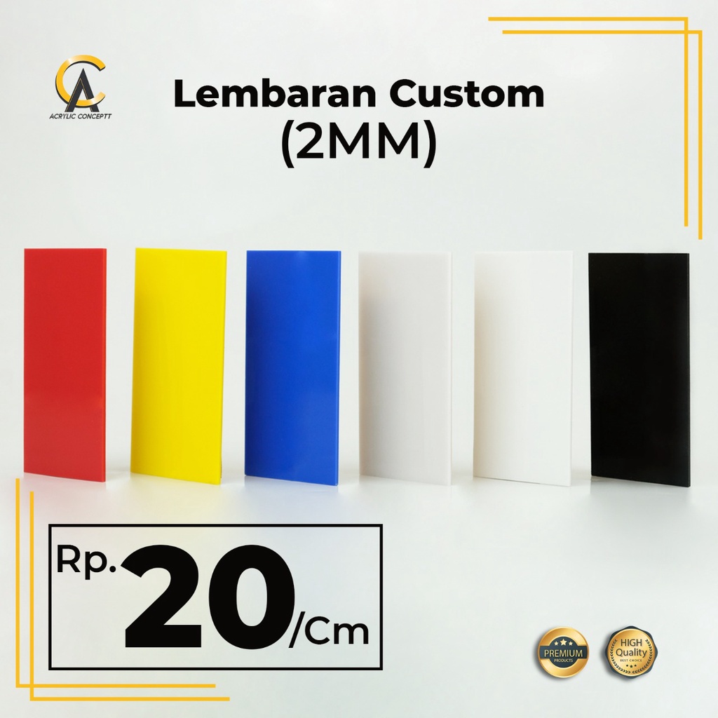 Jual Custom Potongan Akrilik 2mm Bentuk Persegi / Akrilik Lembaran 2mm | Shopee Indonesia