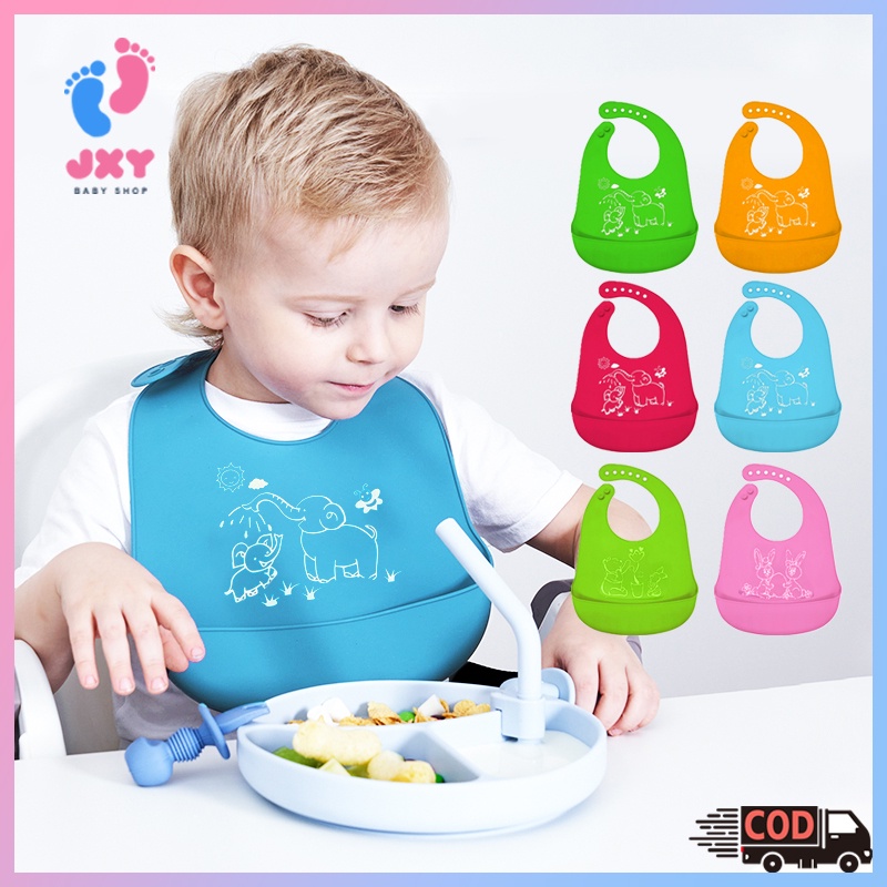 Jual Elemek Makan Bayi BABY BIB SLABER Karet Anak Baby Burb Apron ...
