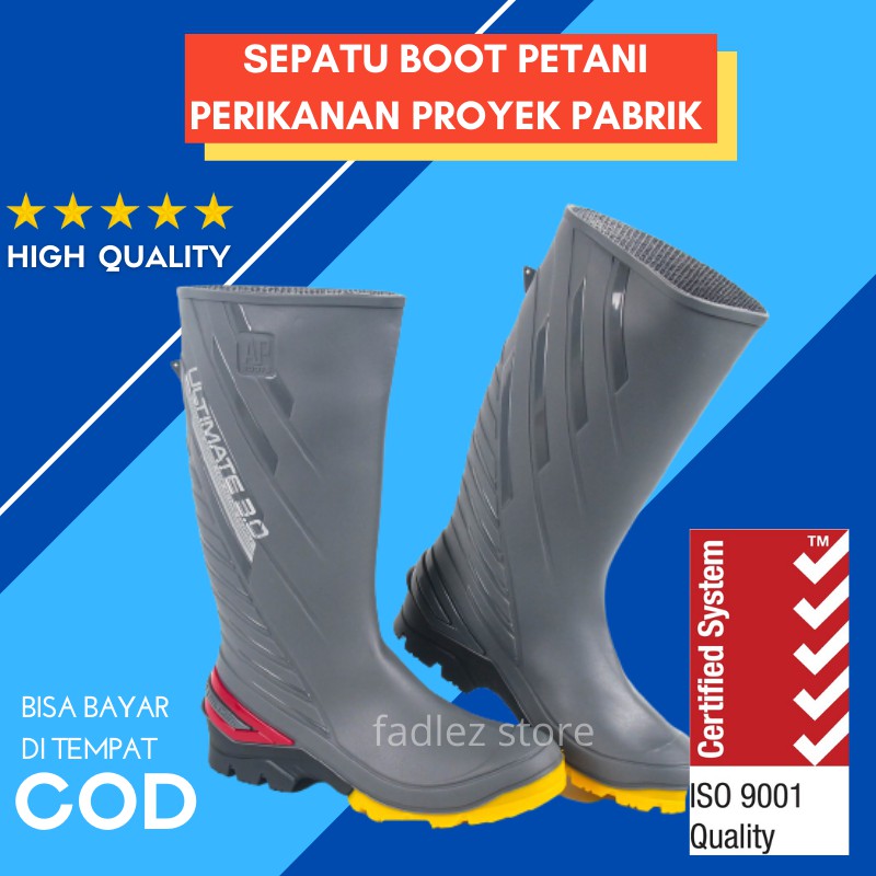 Jual Sepatu Boot Perkebunan Pria Anti Air AP Bot Original Petani Spatu ...