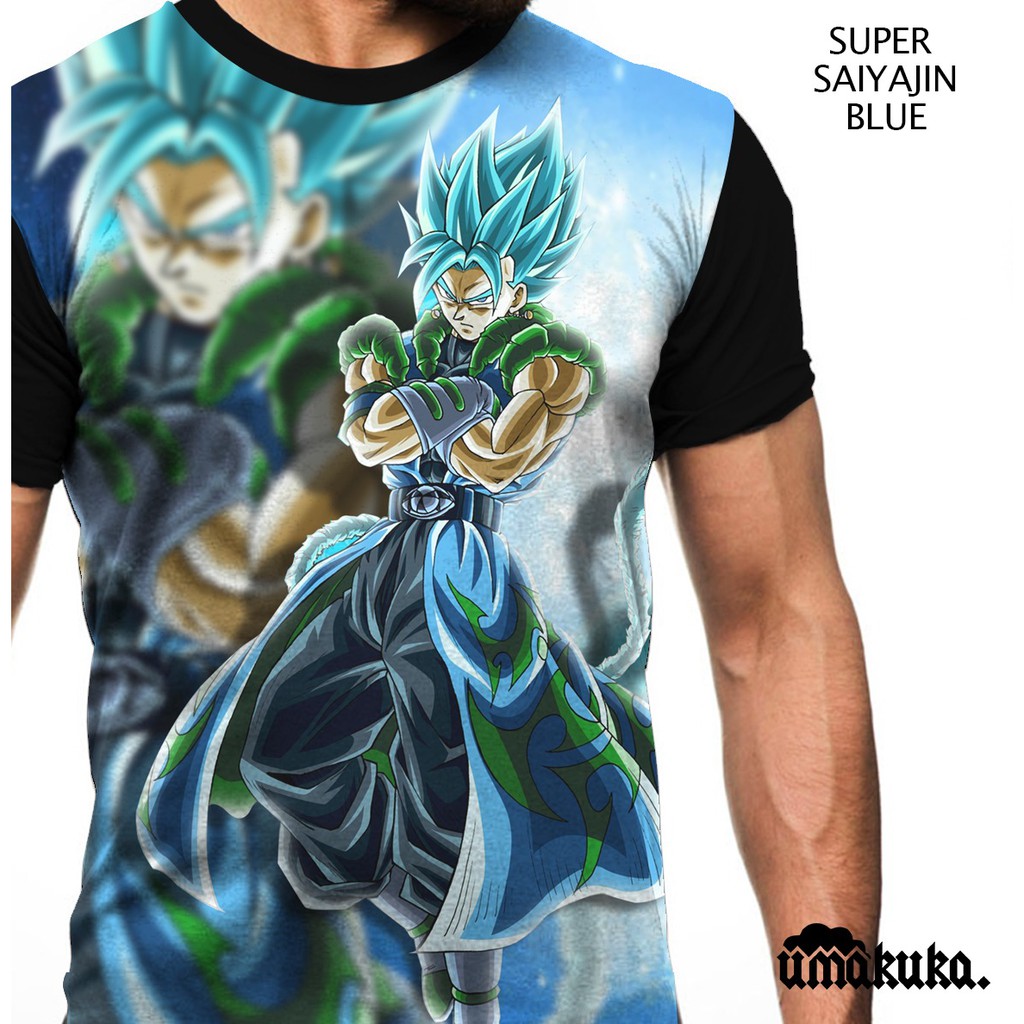 Jual baju kaos dragon bal anime goku super sayijanblue tshirt umakuka ...