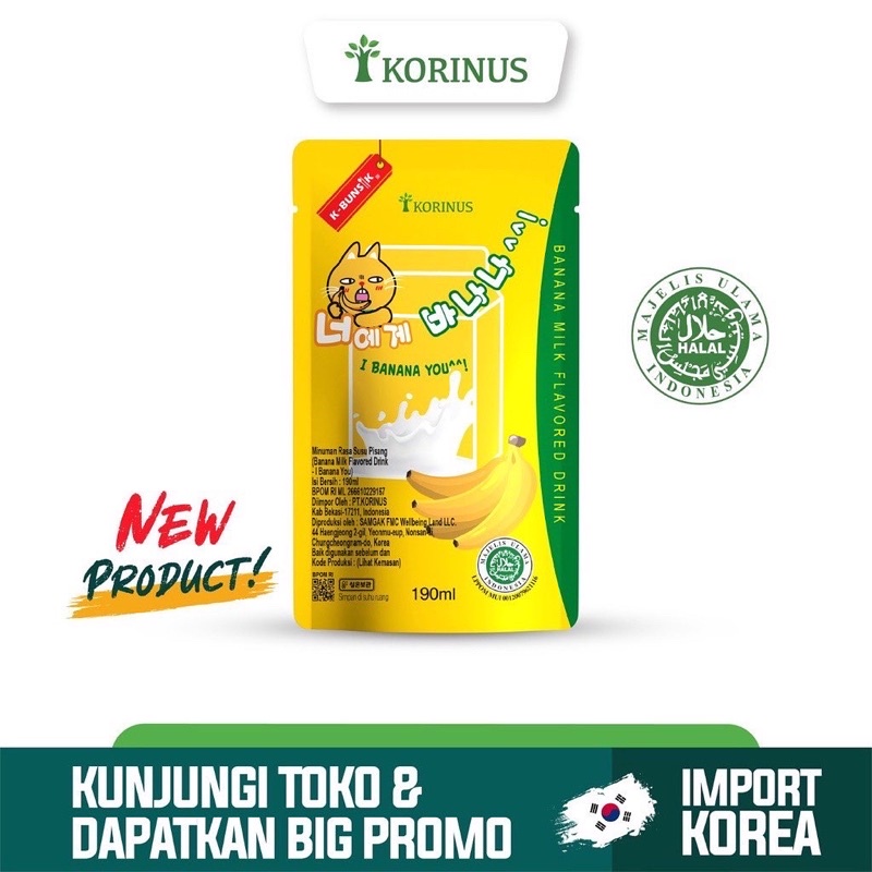 Jual Susu Pisang Korea by I Banana You Korinus - HALAL MUI | Shopee ...