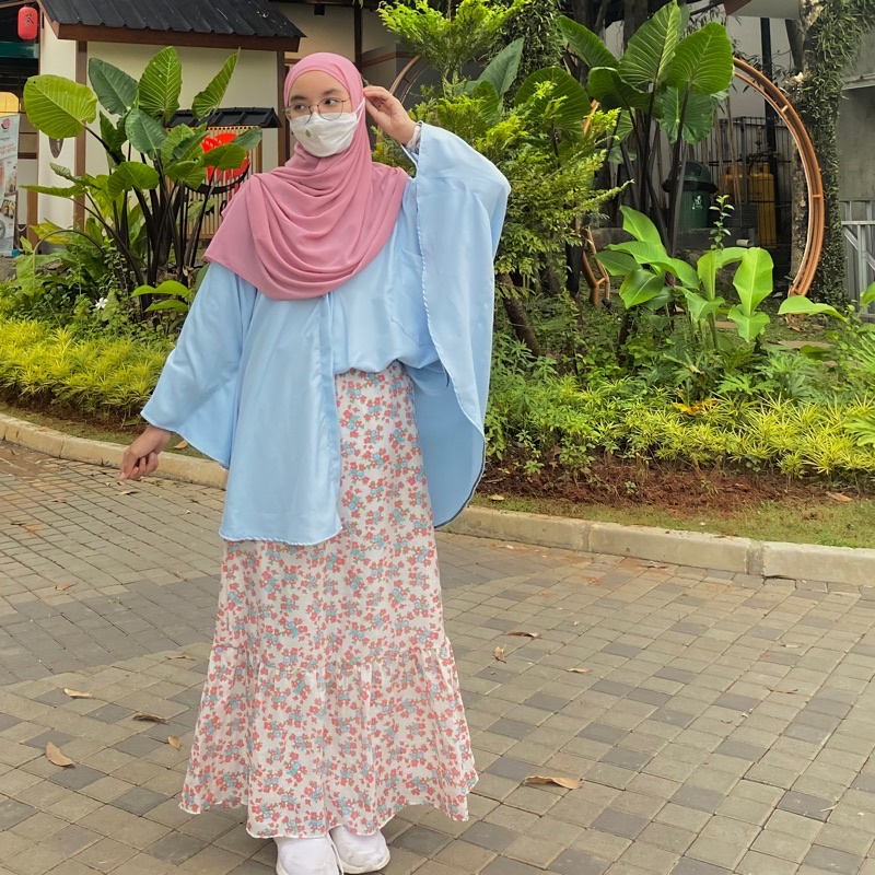 Jual hevaira skirt edition / rok motif / rok bunga2 / rok korea ...