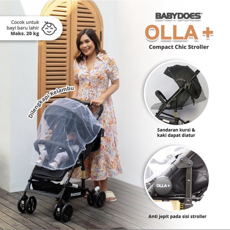 Jual Stroller Bayi Babydoes Olla / NEW Hola Kereta Dorong Bayi | Shopee ...