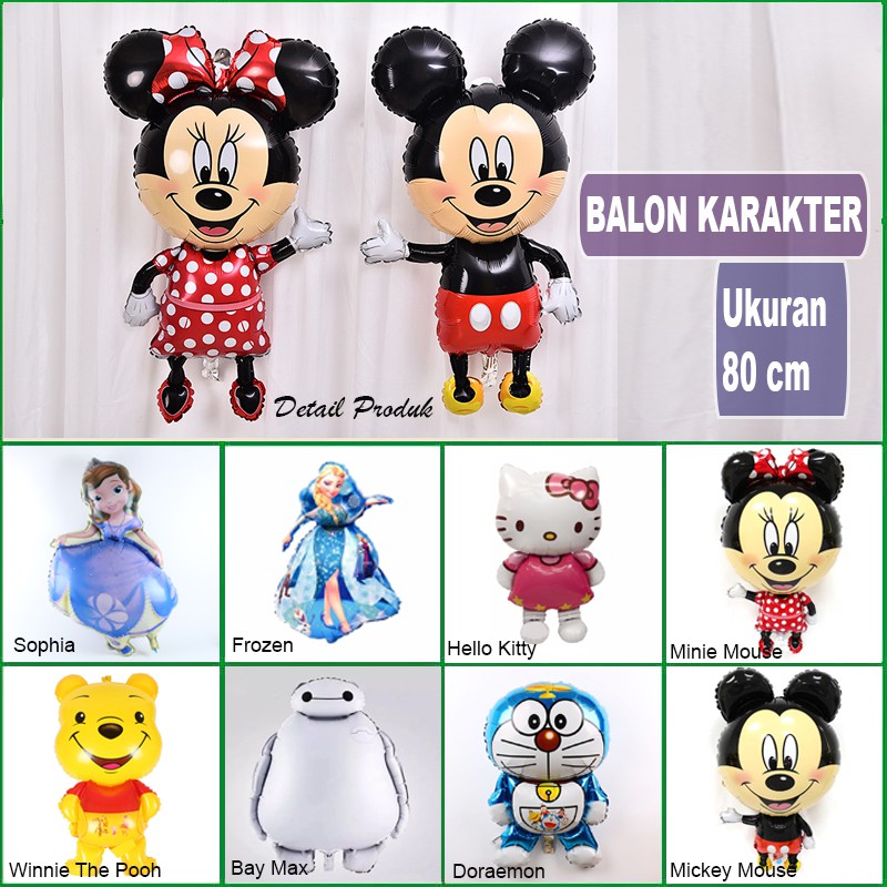 Jual balon foil karakter jumbo / balon karakter body / balon kartun ...