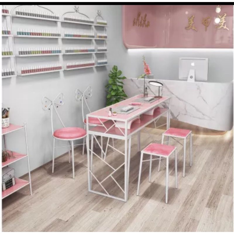 Jual Meja nail art salon spa resepsionis ruang tunggu kantor branding ...