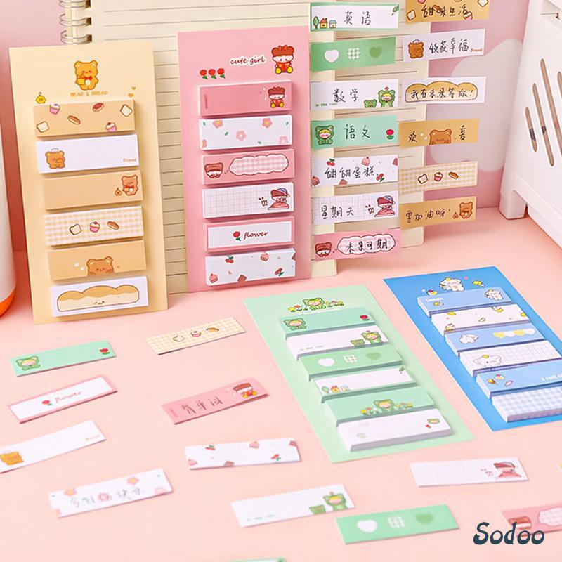 Jual 120 Lembar Sticky Notes kartun menempel pada indeks siswa dengan ...