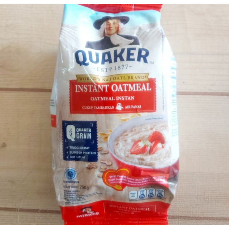 Jual Quaker oatmeal instant 200gr, 800gr | Shopee Indonesia
