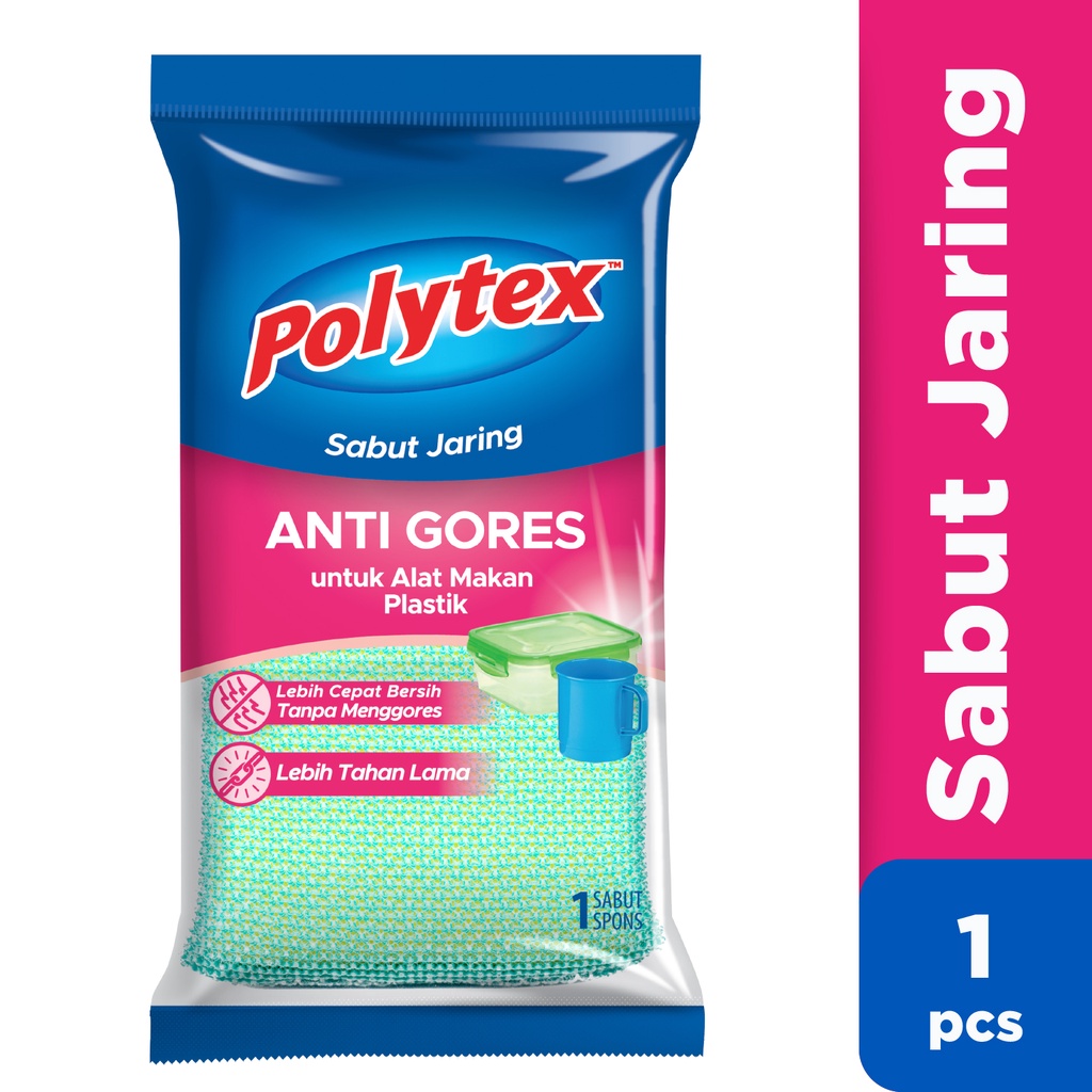 Jual Polytex Sabut Jaring Anti Gores untuk Alat Makan Plastik | Shopee ...