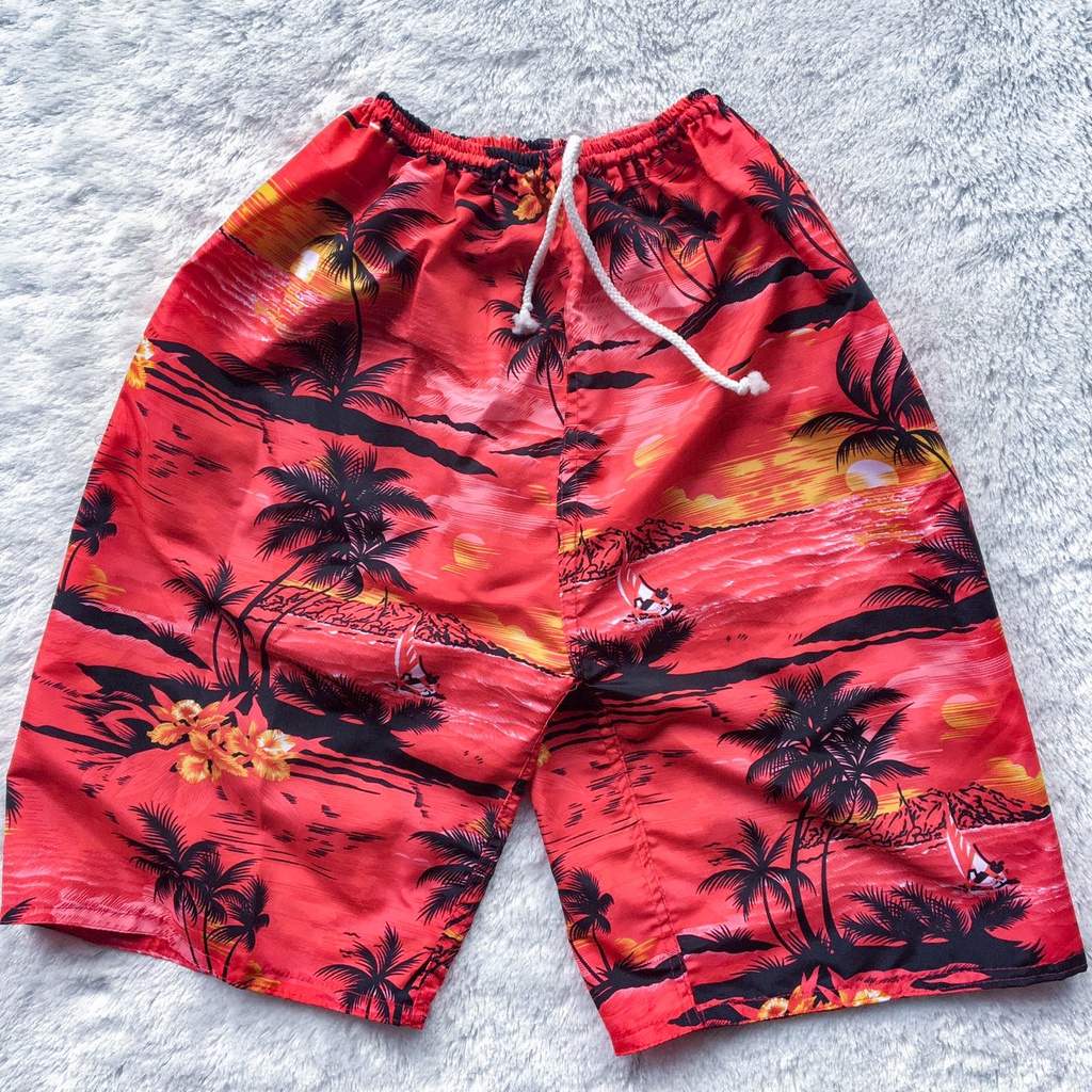 Jual Celana board short pantai pria cowok hawai pendek motif pemandangan oleh oleh souvenir khas ...