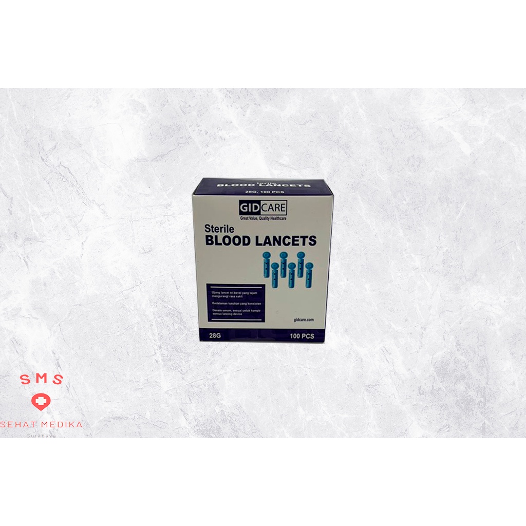 Jual BLOOD LANCET AUTOCLICK 28G GIDCARE / JARUM ALAT AMBIL TES DARAH ...