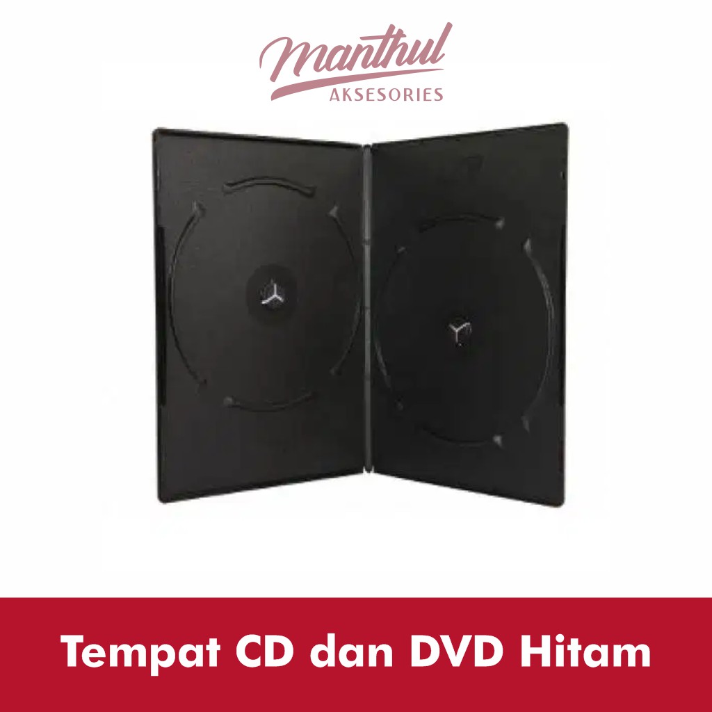 Jual Tempat CD dan DVD Hitam Hitam 2 Disc | Shopee Indonesia