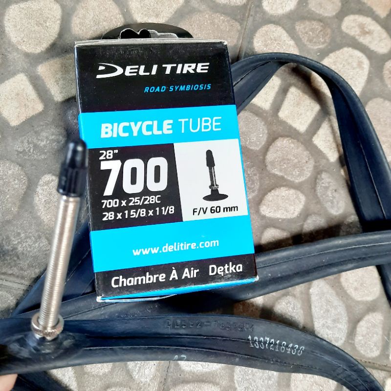 Jual BAN DALAM DELI TIRE SWALLOW 700 x 25-28c PENTIL PRESTA UKURAN 60MM | Shopee Indonesia