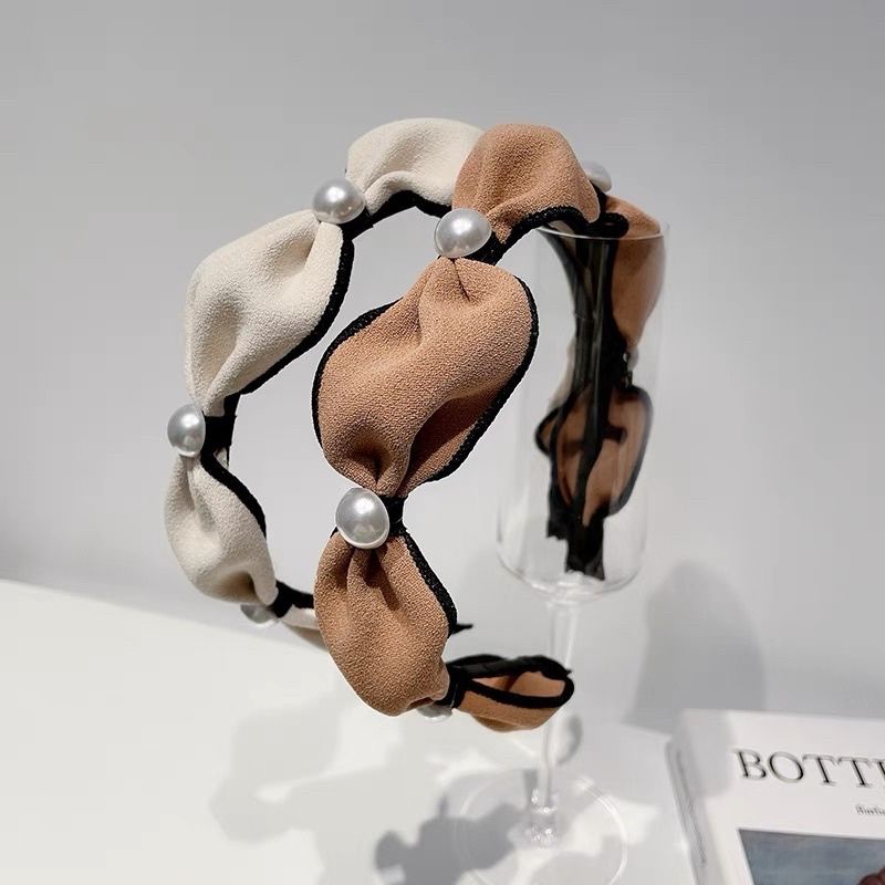 Jual Bando Korea Wave with Pearl | Shopee Indonesia