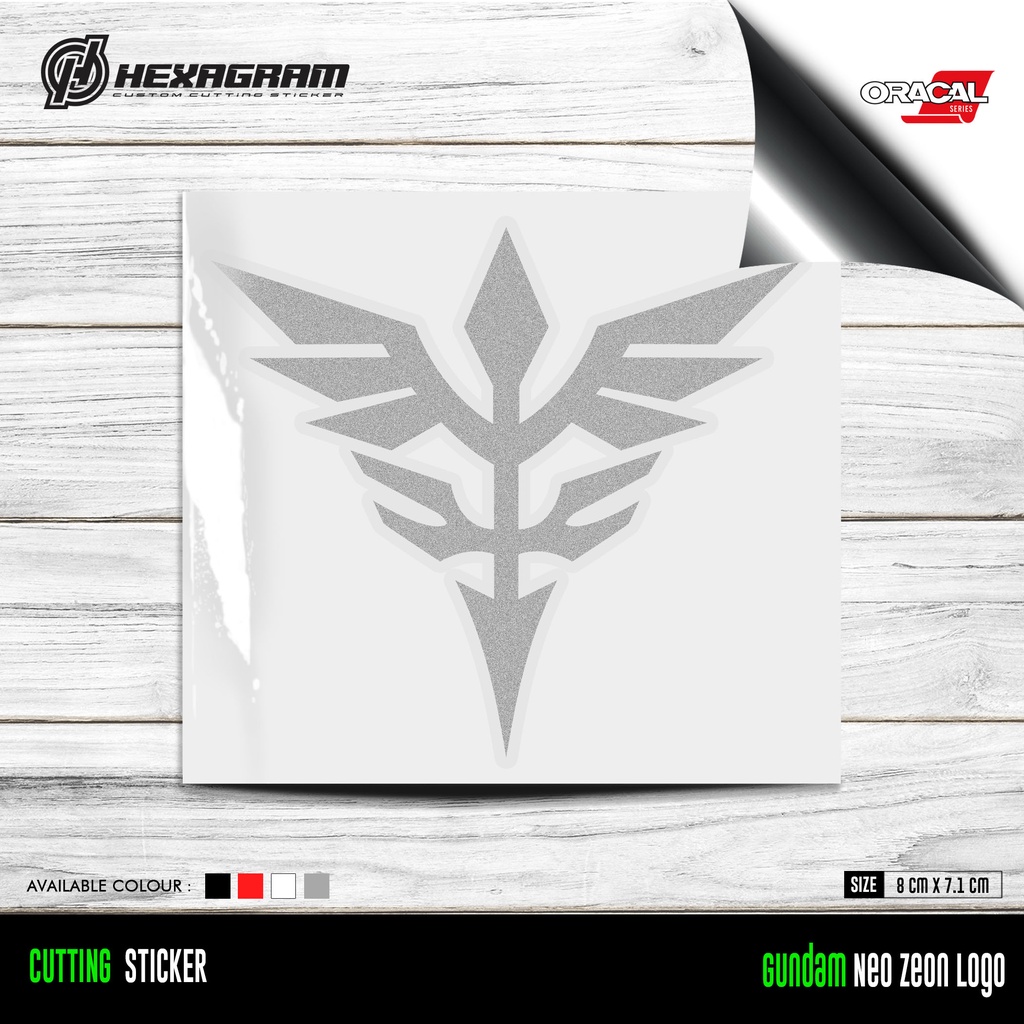 Jual Cutting Sticker Gundam Zeon Insignia | Stiker Gundam Zeon Insignia ...