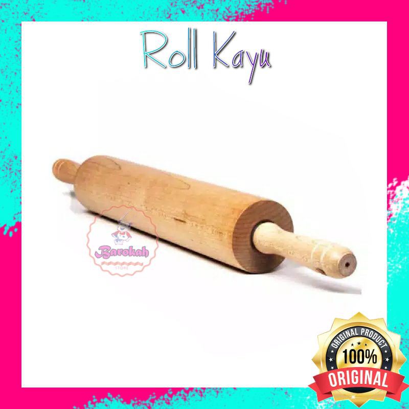 Jual Rollan kayu / Rolling Kayu / Perata adonan / roll kayu | Shopee ...