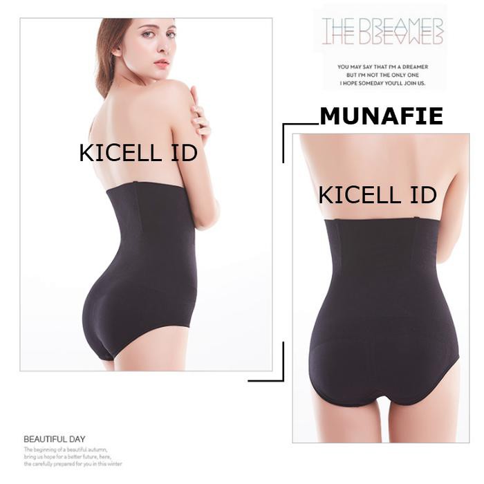 Jual ORIGINAL MUNAFIE HIGHT WAIST SLIM PANTS + FIBER TANPA RENDA NEW GEN 2 - CREAM, XL-XXL ...