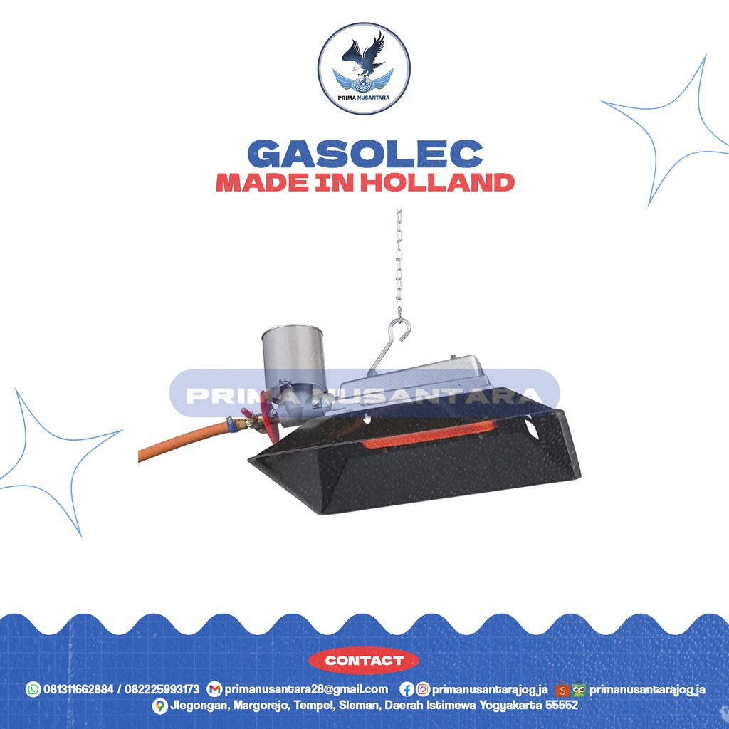 Jual GASOLEC MADE IN HOLLAND PEMANAS GAS KANDANG AYAM BROILER CLOSED ...