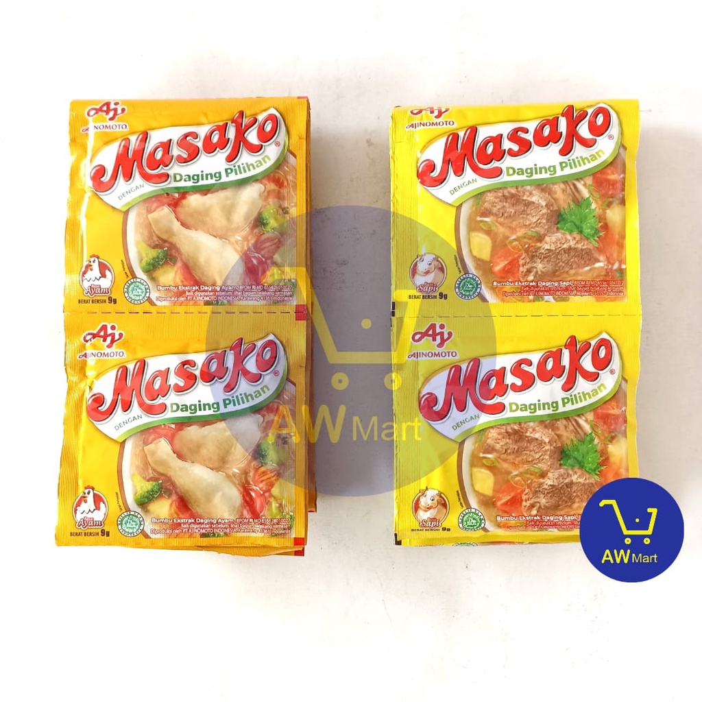 Jual MASAKO RENCENG (12 SACHET X 9 GRAM) - AYAM & SAPI, KALDU GURIH ...