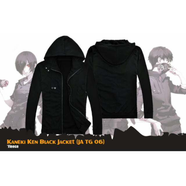 Jual Jaket Anime Tokyo Ghoul Kaneki Ken Special Black Jacket Hoodie (JA ...