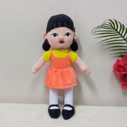 Jual Boneka Squid Game Girl Size 15"/30cm/boneka game/boneka karakter ...