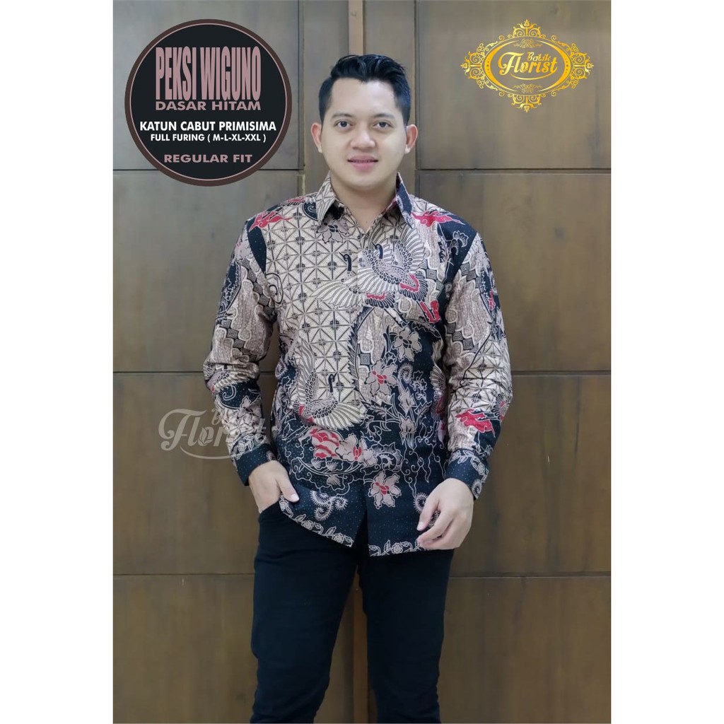 Jual Kemeja Batik Peksi Wiguno Lengan Panjang | Shopee Indonesia