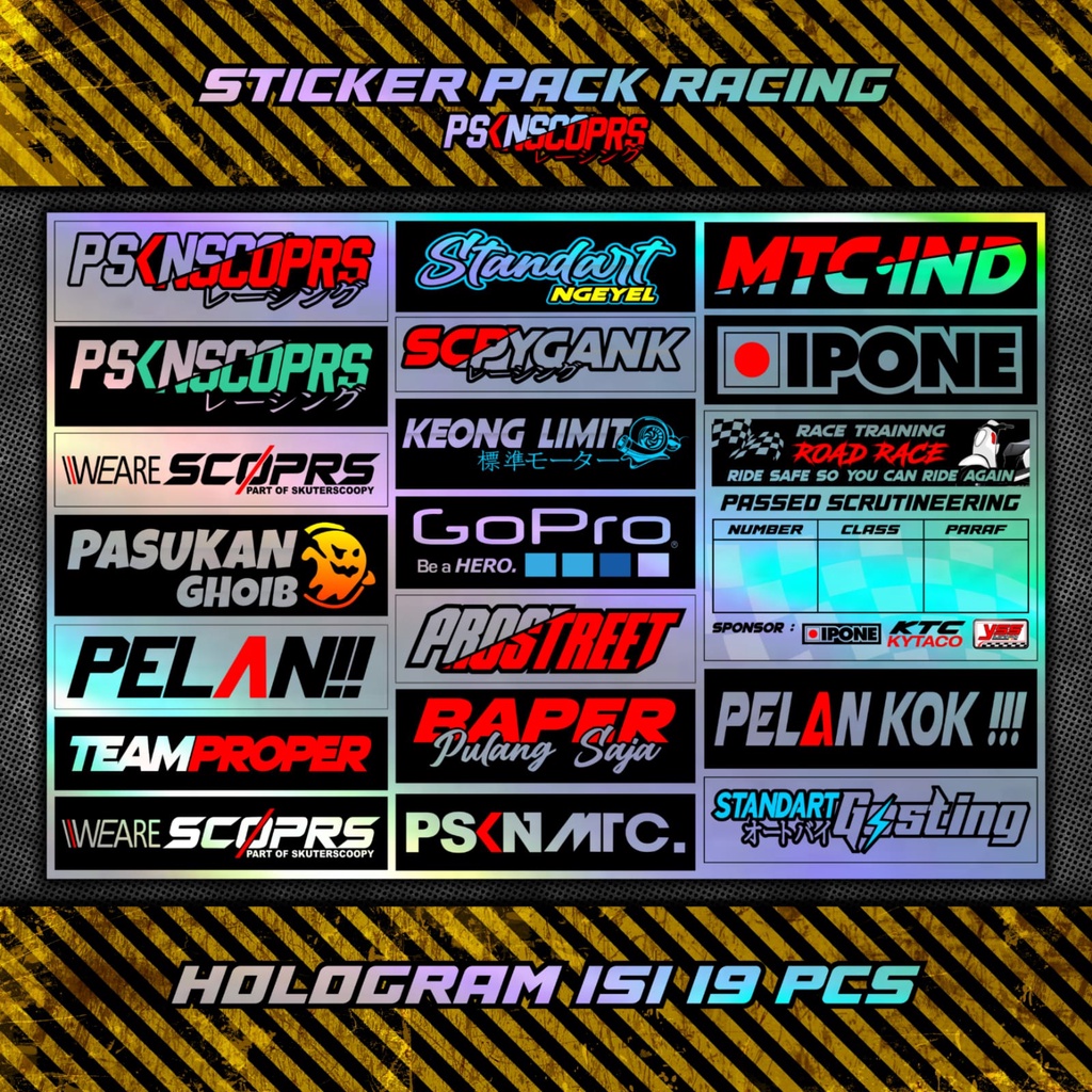 Jual Stiker Racing Pack Beat Vario Scoopy Sticker Racing Hologram ... Jual Stiker Racing Pack Beat Vario Scoopy Sticker Racing Hologram ...