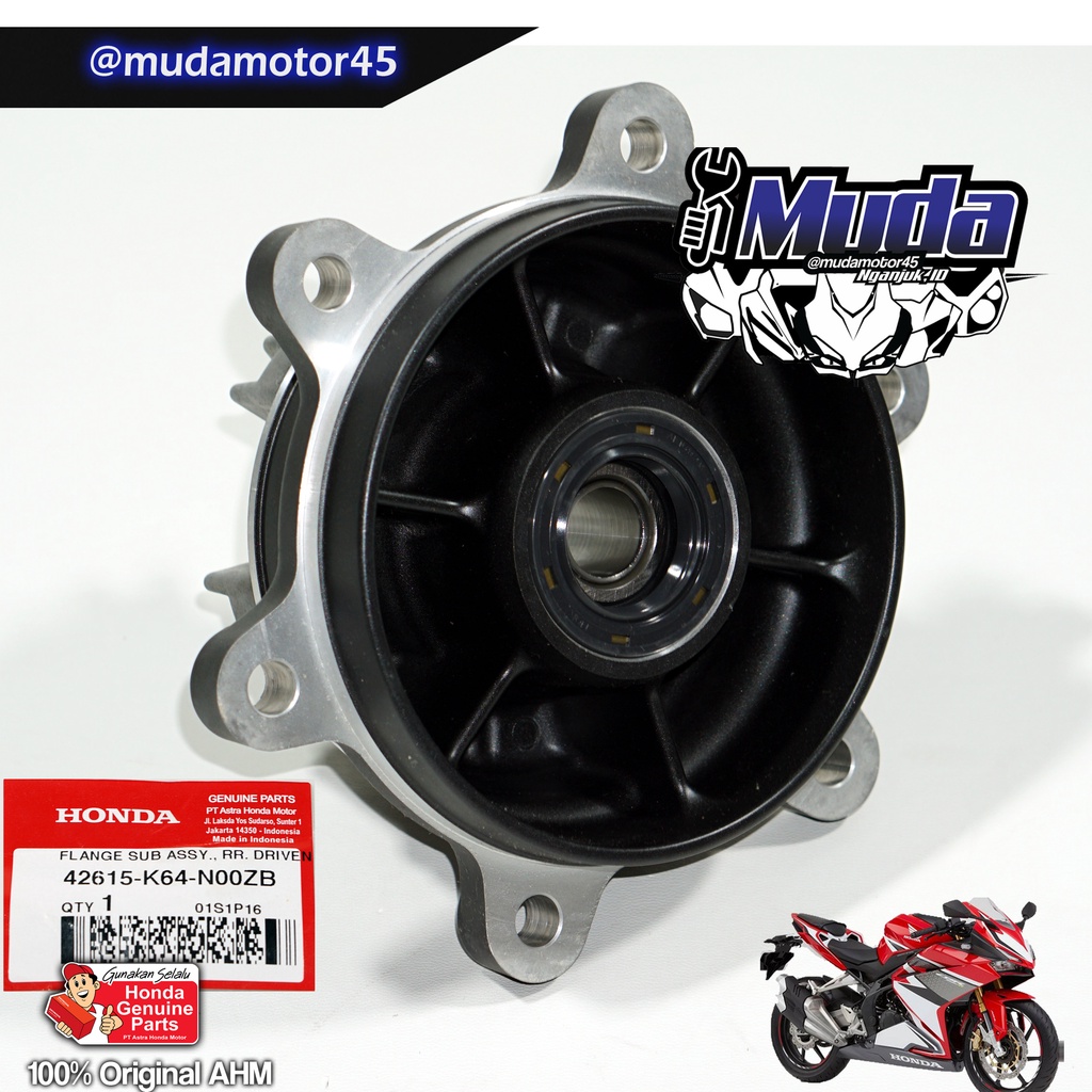 Jual NAP GIR CBR250RR 42615-K64-N00ZA PLENDES DUDUKAN GEAR FLANGE SUB ...