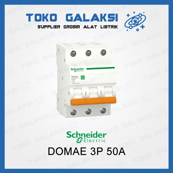 Jual Schneider MCB Domae 3P 50A 6kA Miniature Circuit Breaker | Shopee ...
