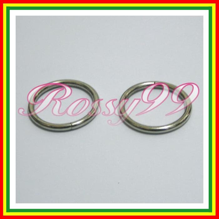 Jual RING BULAT BESI NICKEL 3,2CM TEBAL 4MM AKSESORIS TAS GANTUNGAN ...